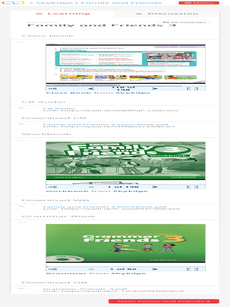 Classmill - Family and Friends 2 | PDF