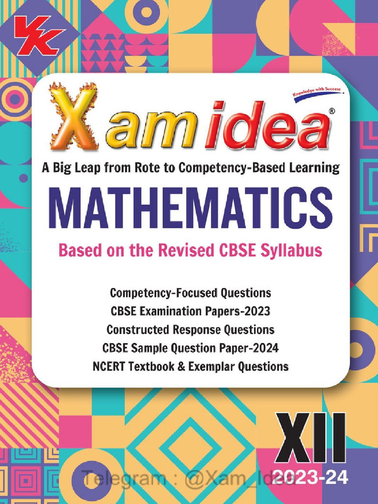 XAM Idea Mathematics CBSE Class 12 @xam - Idea | PDF XAM Idea Mathematics CBSE Class 12 @xam - Idea | PDF