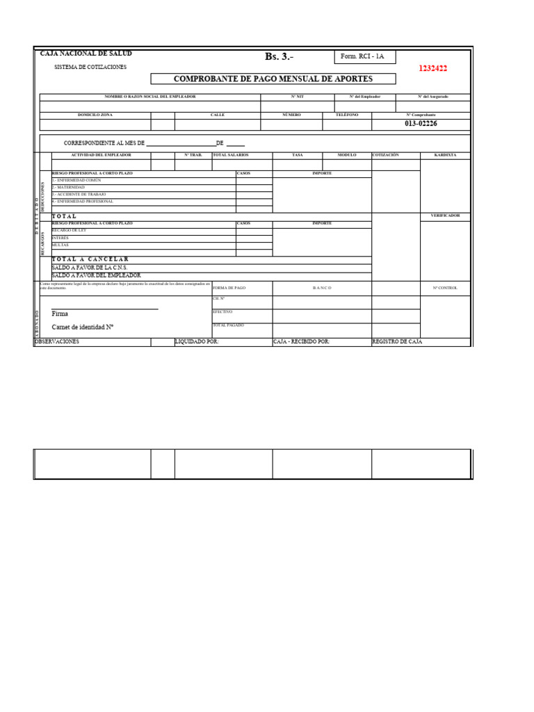 Rci Impr | PDF | Pensión | Documento de identidad