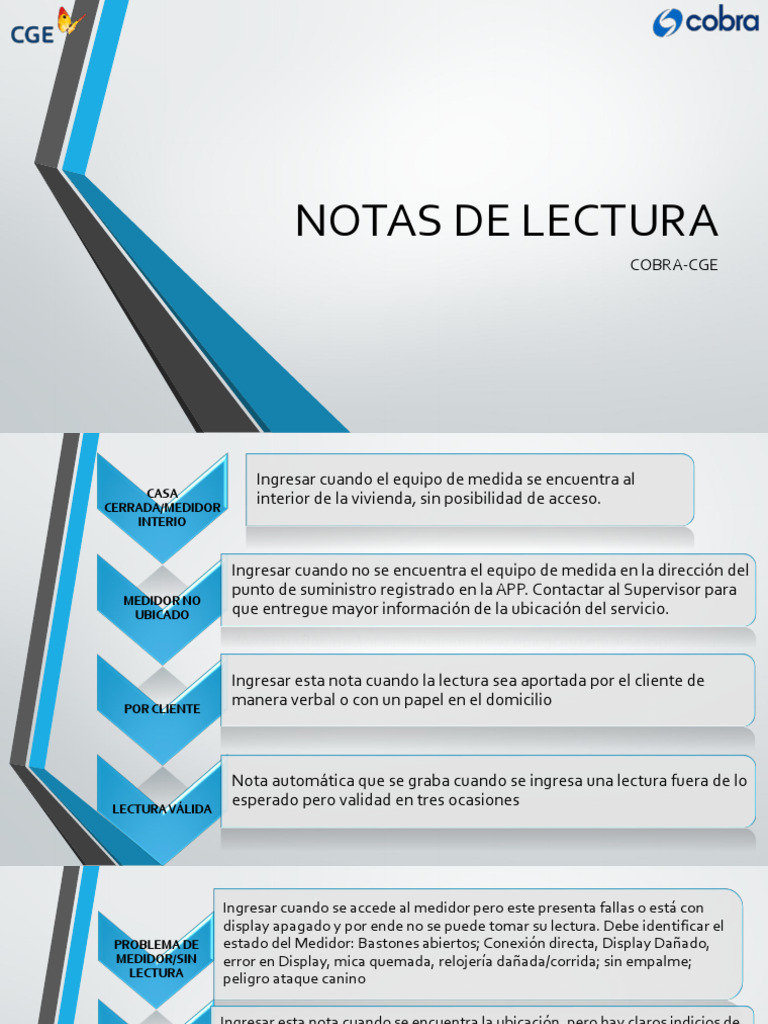 NOTAS DE LECTURA | PDF