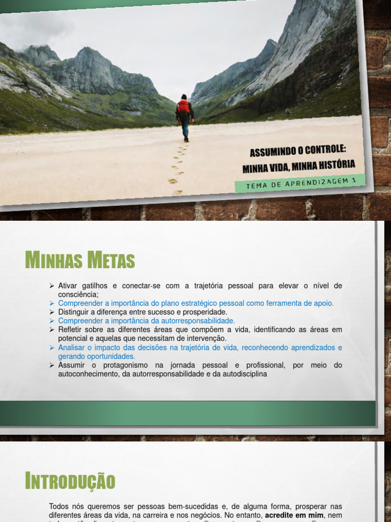 Aula01 Projeto De Vida Pdf Pdf Vida Emoções