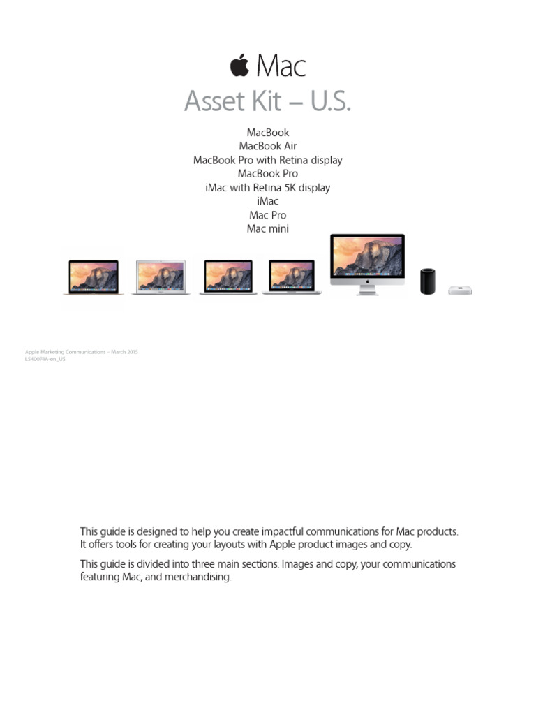Mac Asset Kit Q215 L537696A-en IN | PDF | Apple Inc. | Apple Tv