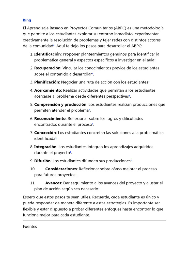 Abpc Pasos Proyecto | PDF