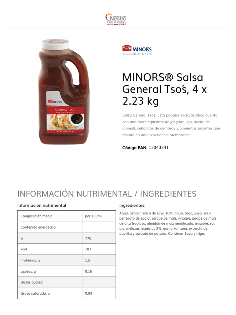 Ft109031 General Tso's Sauce | PDF | Salsa | Alimentos
