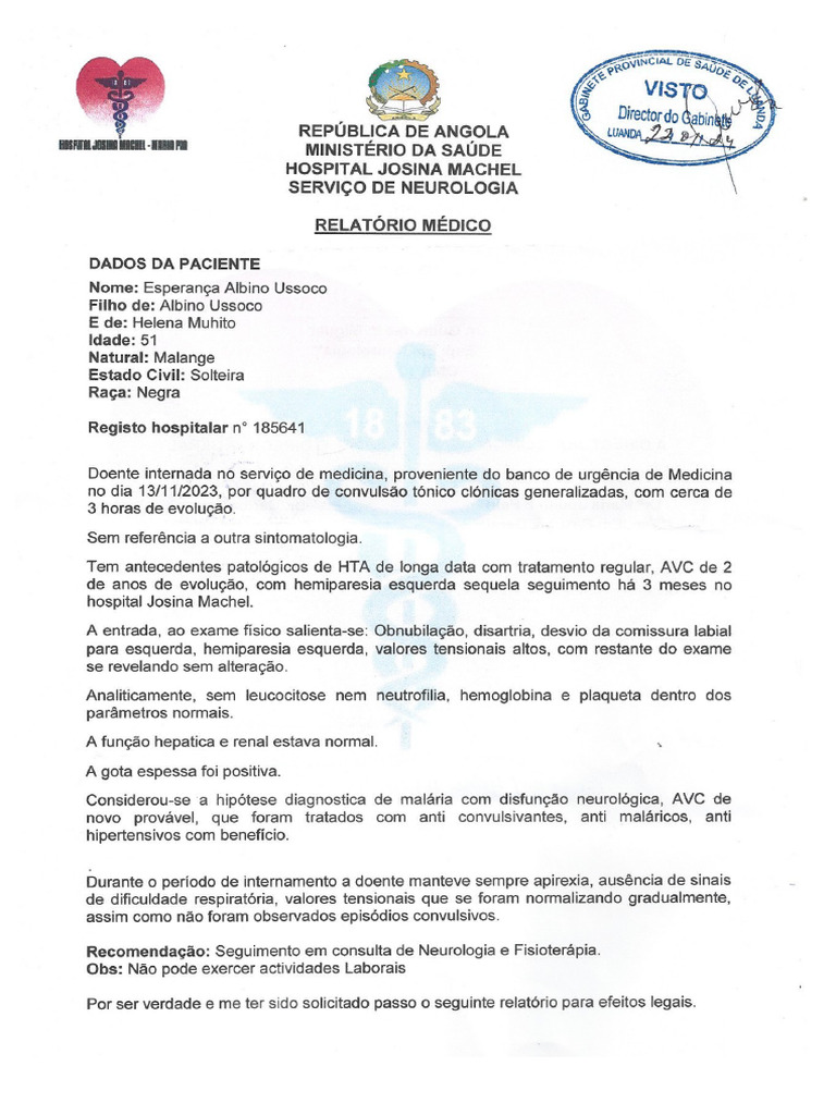 Relatório Medico | PDF