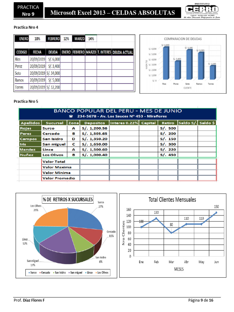 Manual de Practica de Excel 9 16 | PDF | Microsoft