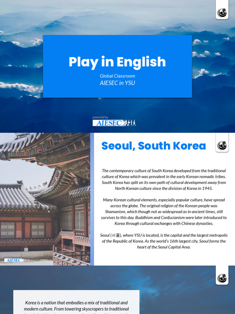 YSU South Korea Global Classroom Project Booklet 2.0 | PDF | Korea ...