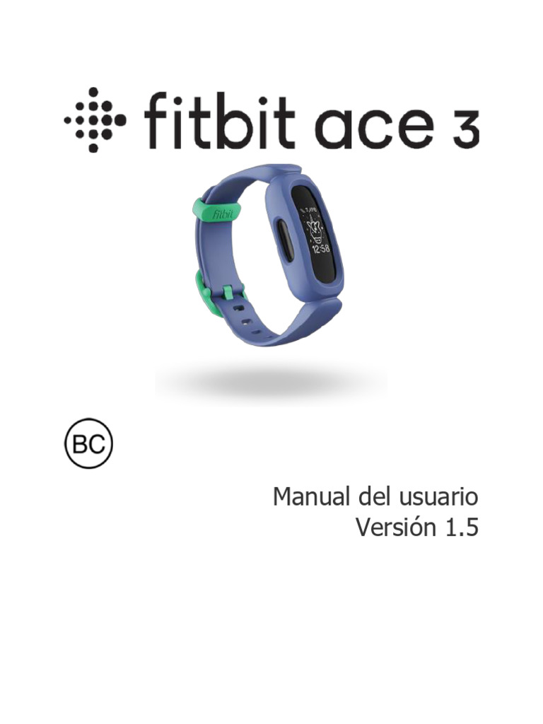 manual de ace 3 | PDF | Cargador de batería | Fitbit