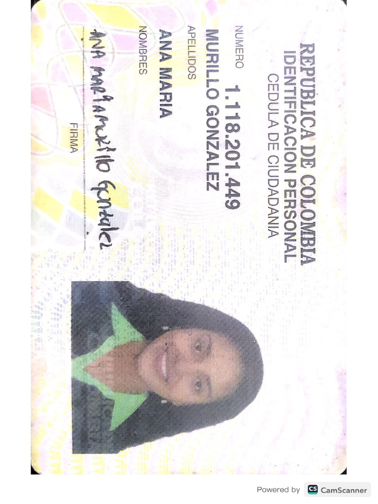 Cedula Ana Maria | PDF