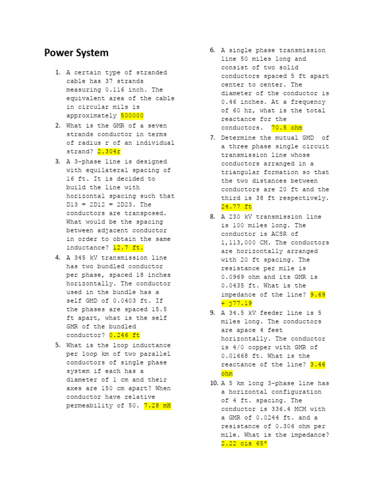 Power System | PDF | Electric Power Transmission | Electrical Impedance