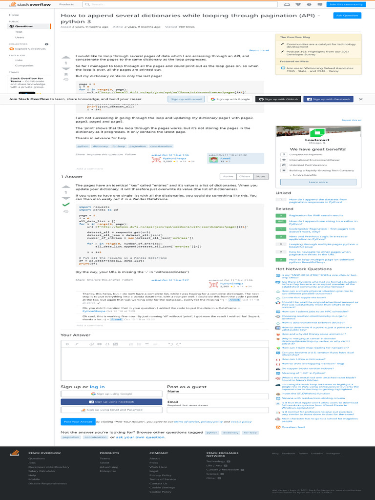 Python Pagination and DataFrames | PDF | Facebook | Computing