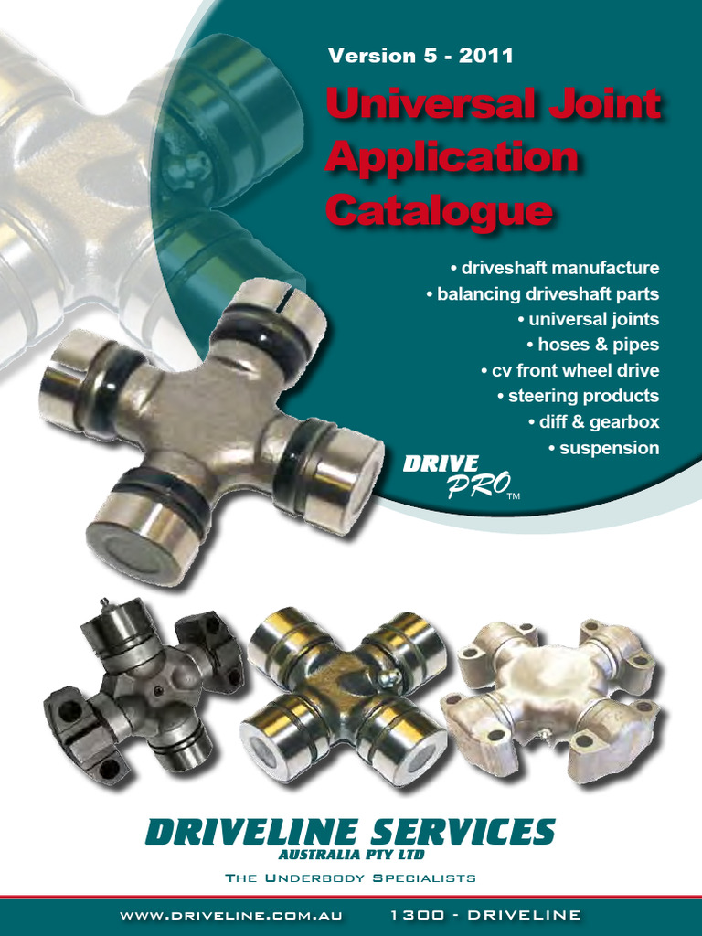 Universal Joint Application Guide | PDF | Vehicle Technology | Car