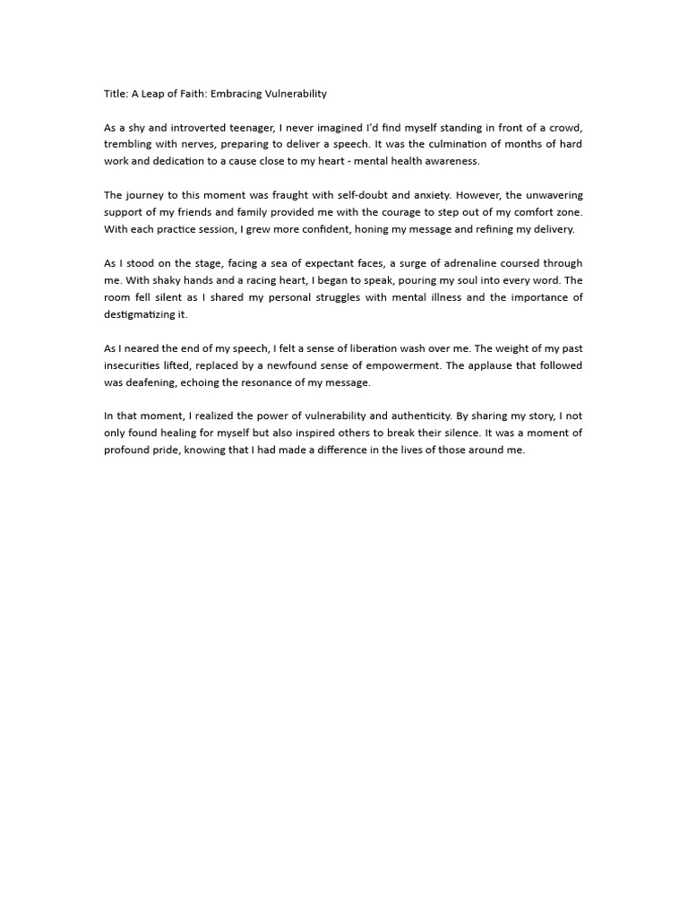 Embracing Vulnerability in Mental Health | PDF