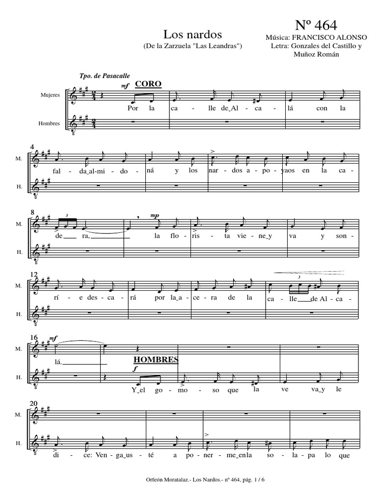 Los Nardos Coro | PDF