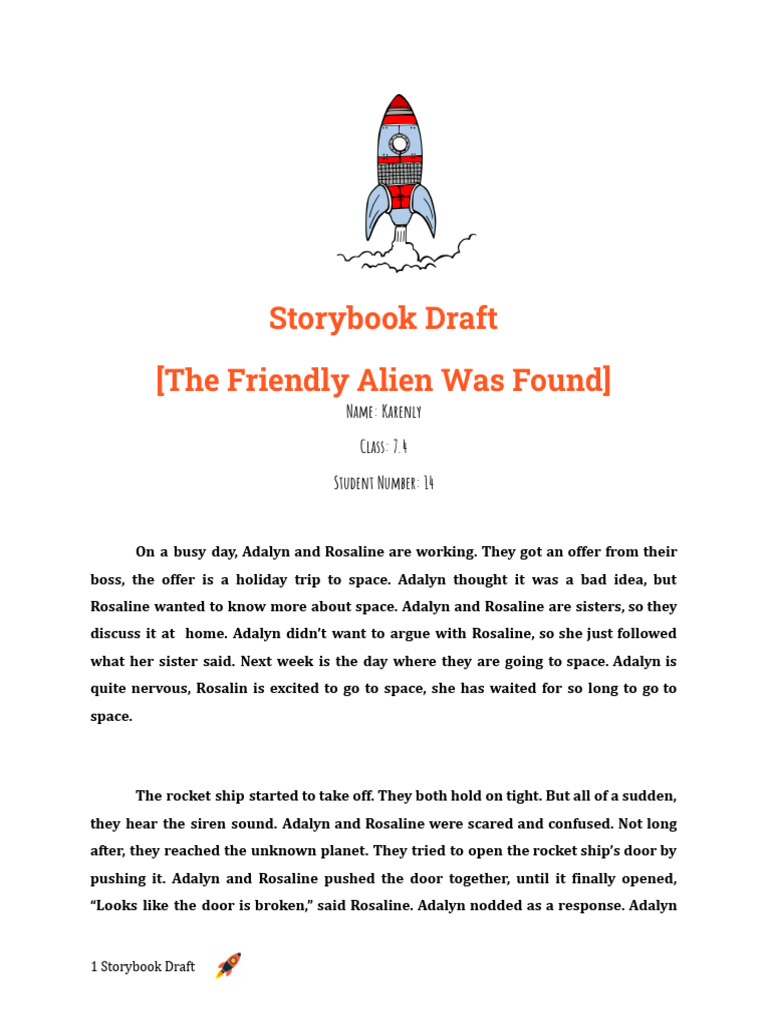 Karenly Nugroho - Storybook Draft | PDF | Extraterrestrial Life