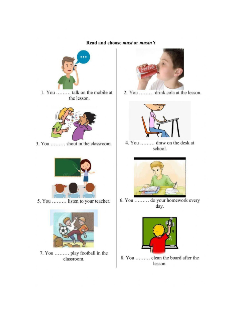 Must and Mustnt | PDF