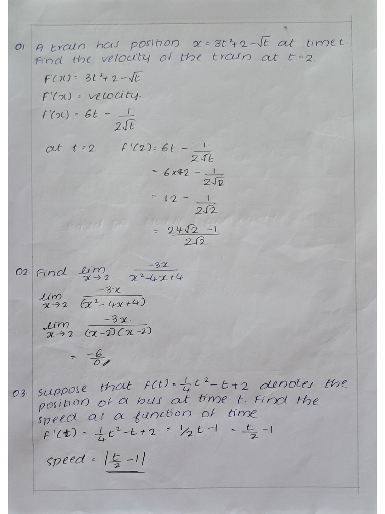 Mathematics Question Paper Solution Cu University | PDF
