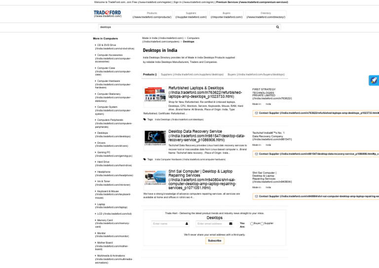 India Desktops_ Made-In-India Desktops Products & Services-1 | PDF | Desktop Computer | Laptop