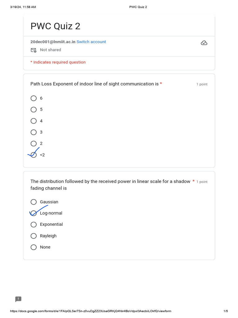 PWC Quiz | Download Free PDF | Radio Technology | Wireless