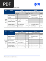 CIPS Exam Series - CR Timetable | PDF