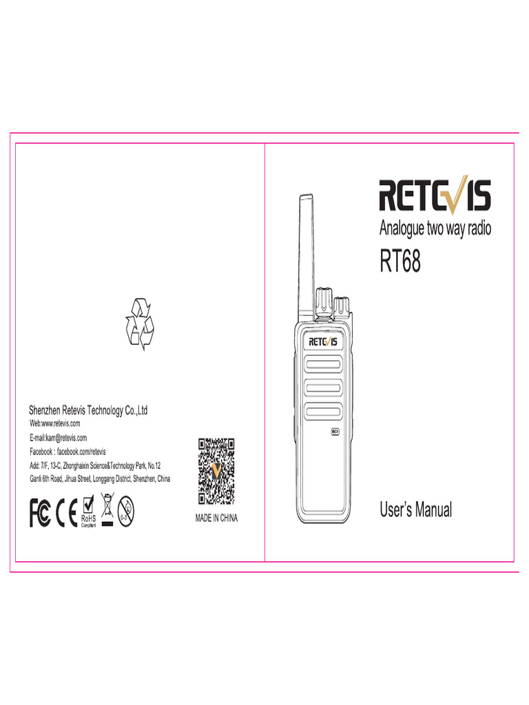 User Manual RETEVIS | PDF