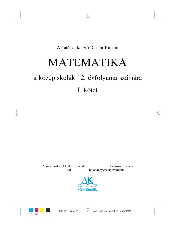 12.ko - Nyv 1. Ko - Tet | PDF