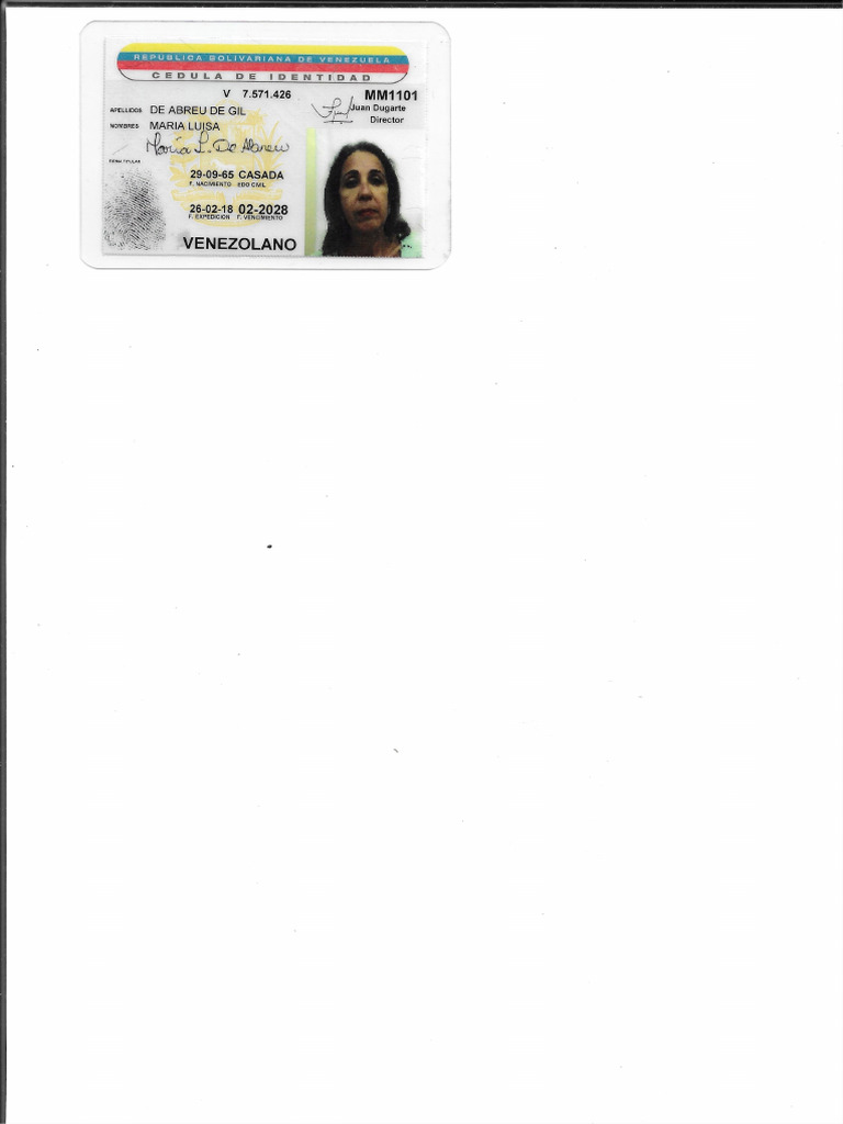 Cedula de Maria Luisa | PDF