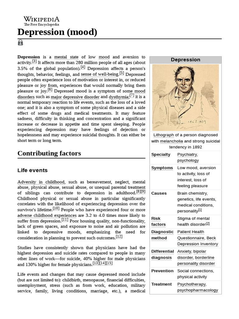 Depression (Mood) | Download Free PDF | Depression (Mood) | Major ...