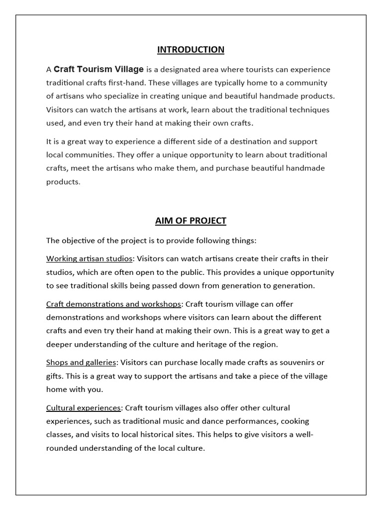 Elective Report | PDF | Tourism