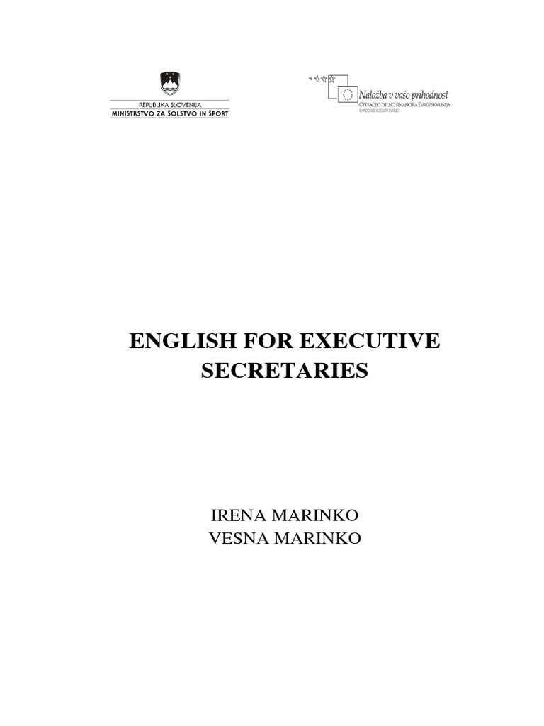 English For Executive Secretaries | PDF