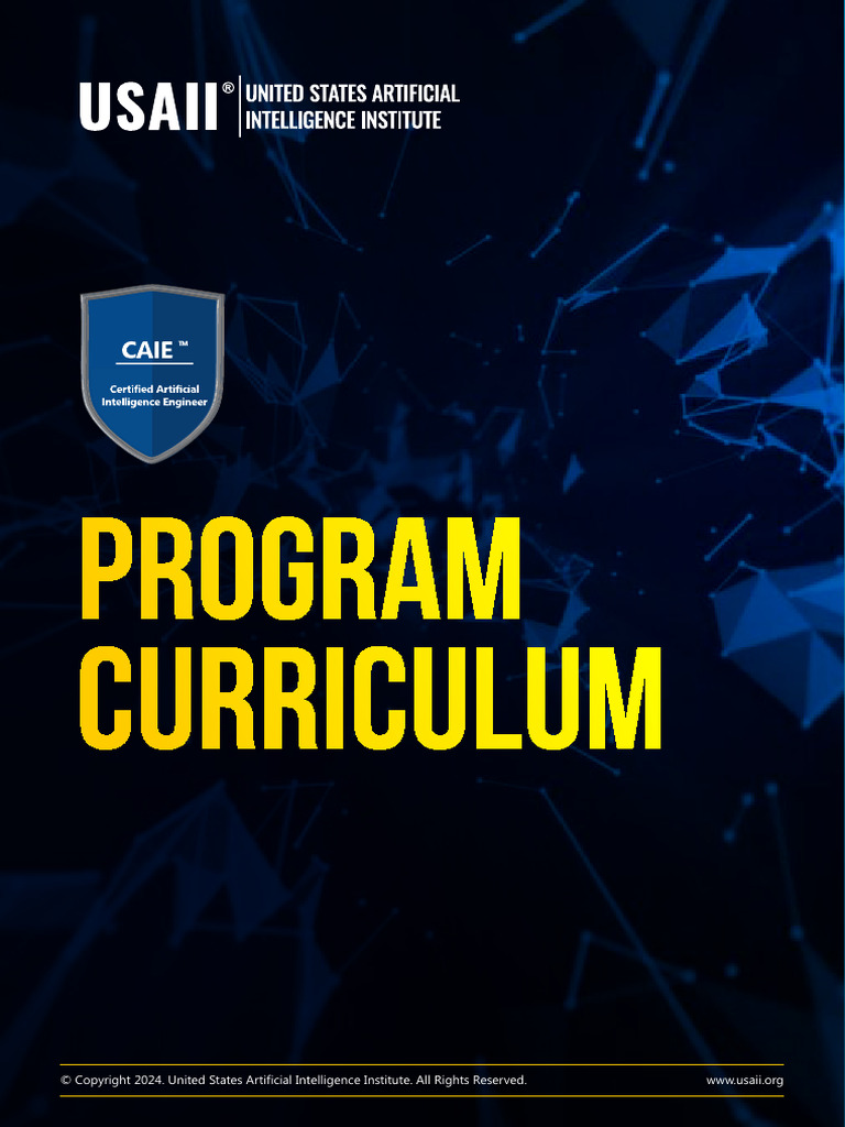 Program Curriculum CAIE | PDF | Machine Learning | Artificial Intelligence