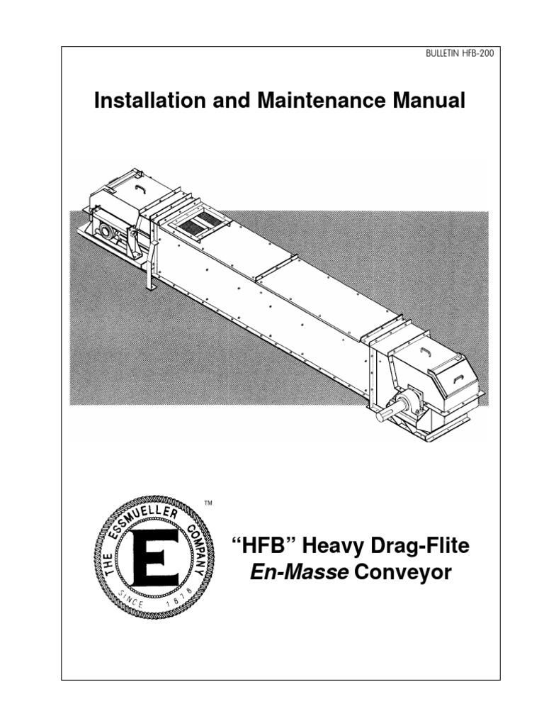 HFB Installation Maintenance | PDF | Belt (Mechanical) | Screw