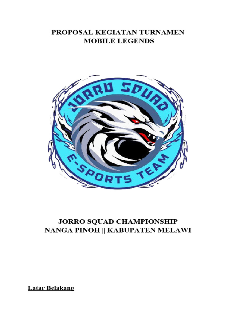 Proposal MLBB 3 Kiosk Melawi | PDF | Game & Aktivitas
