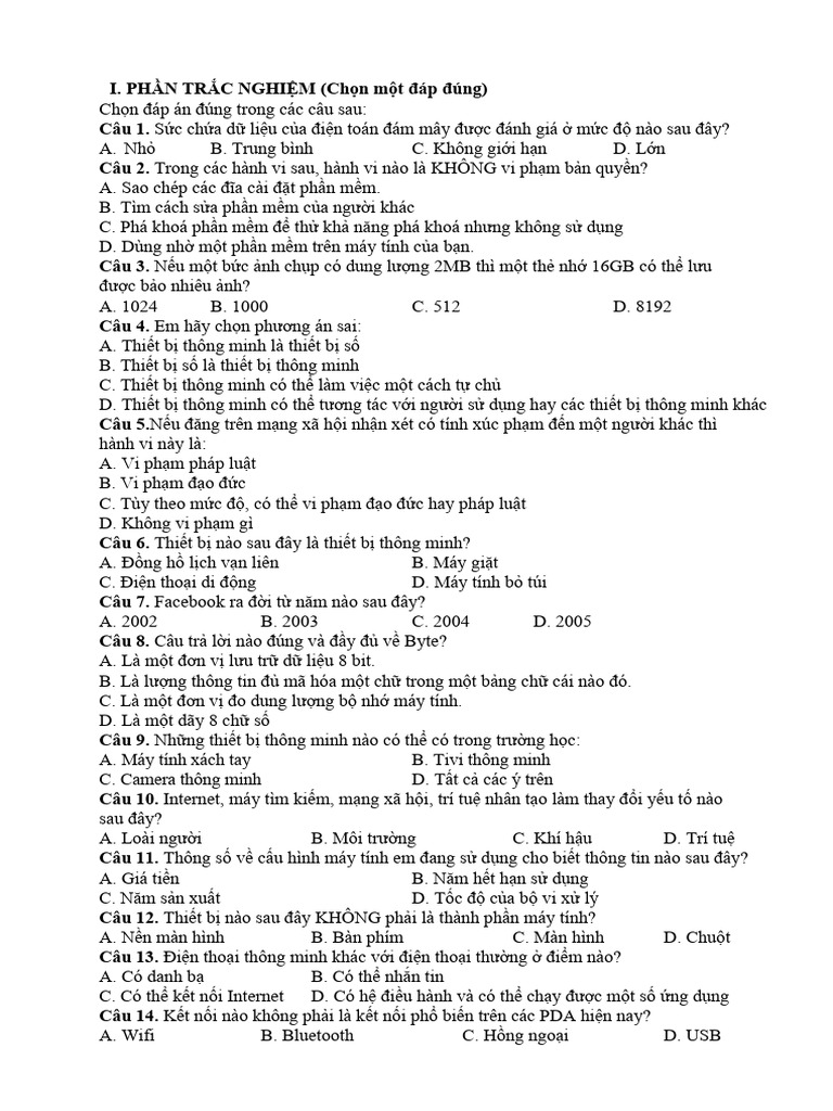 De Cuong Giua Ki 1 | PDF