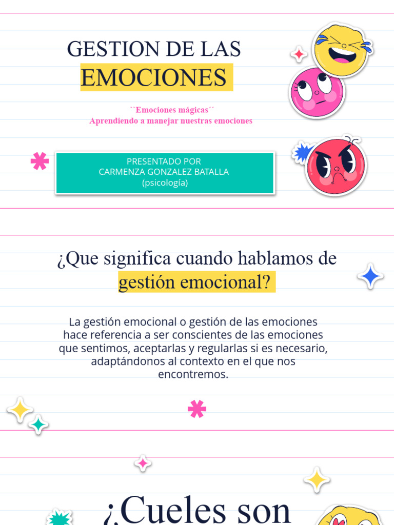 Gestion de Las Emociones | PDF | Las emociones | Sicología