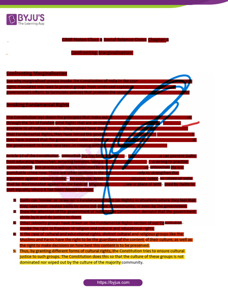 CBSE Notes Class 8 Social Science Civics Chapter 8 Confronting ...