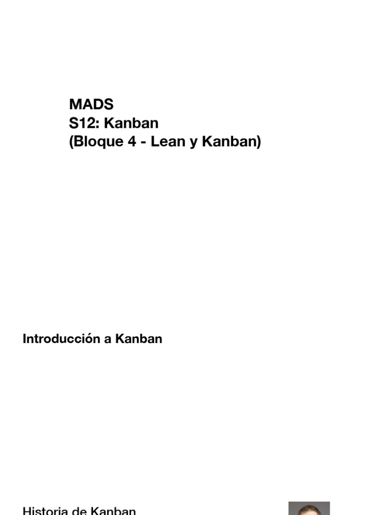 S12 - Kanban | PDF | Informática | Pensamiento sistémico