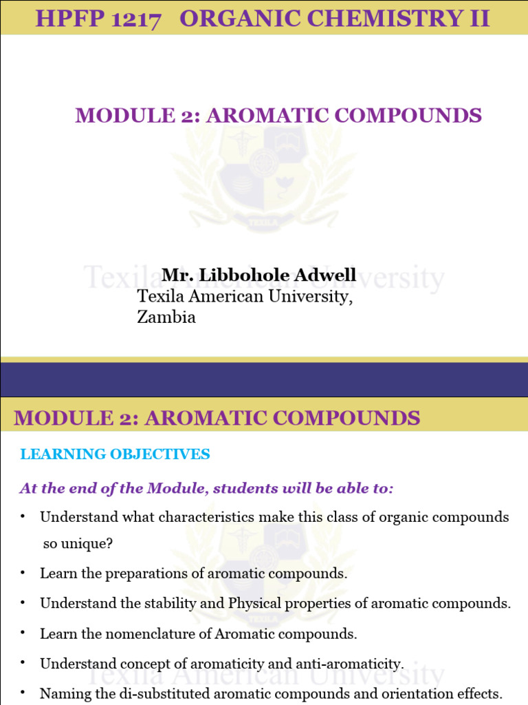 Edited 2022 - Aromatic Compounds | PDF | Aromaticity | Benzene