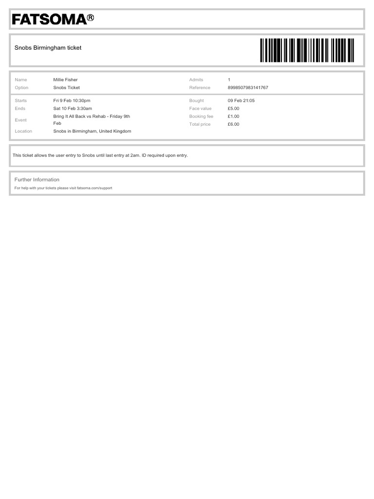 Ticket | PDF