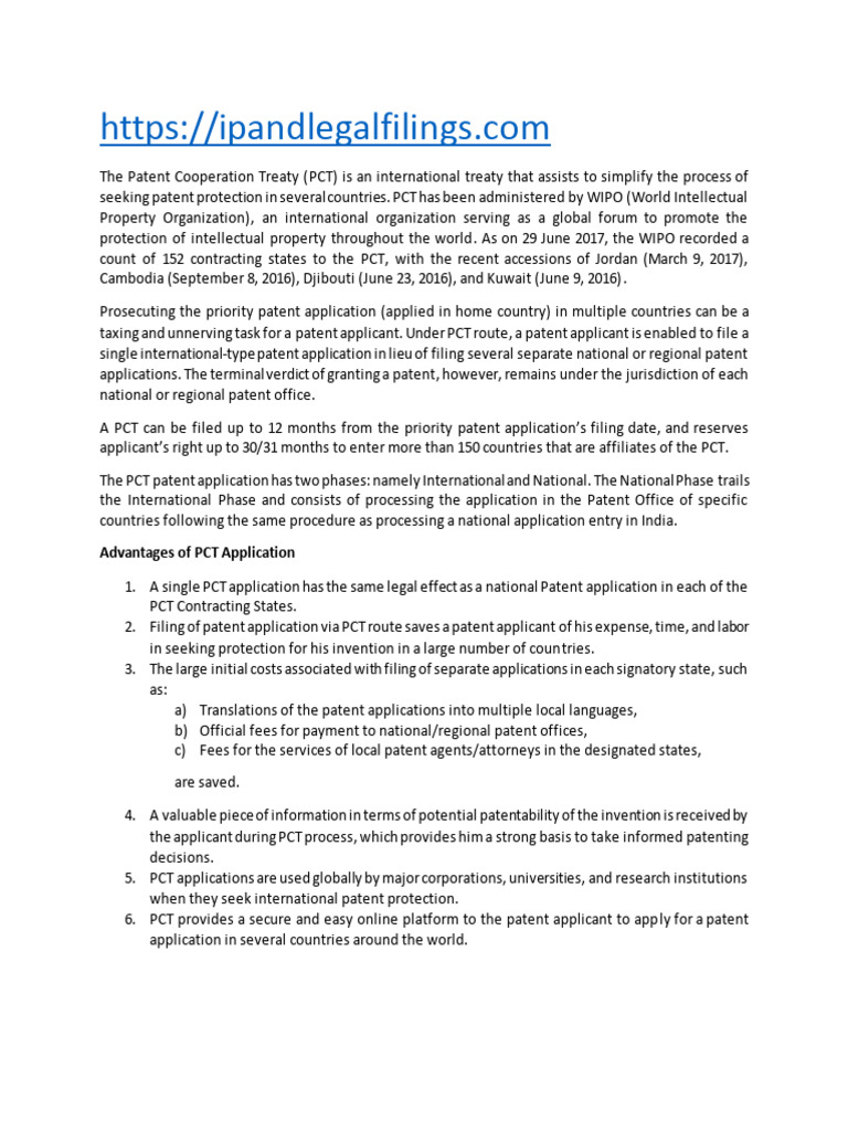 Pctfilingprocedureinindia 170722123720 | PDF | Patent Application | Patent