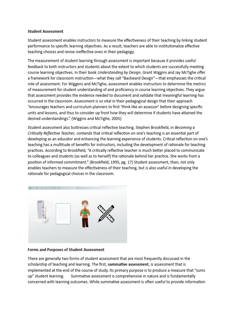 Student Assessment and Rubric | PDF | Educational Assessment | Rubric (Academic)