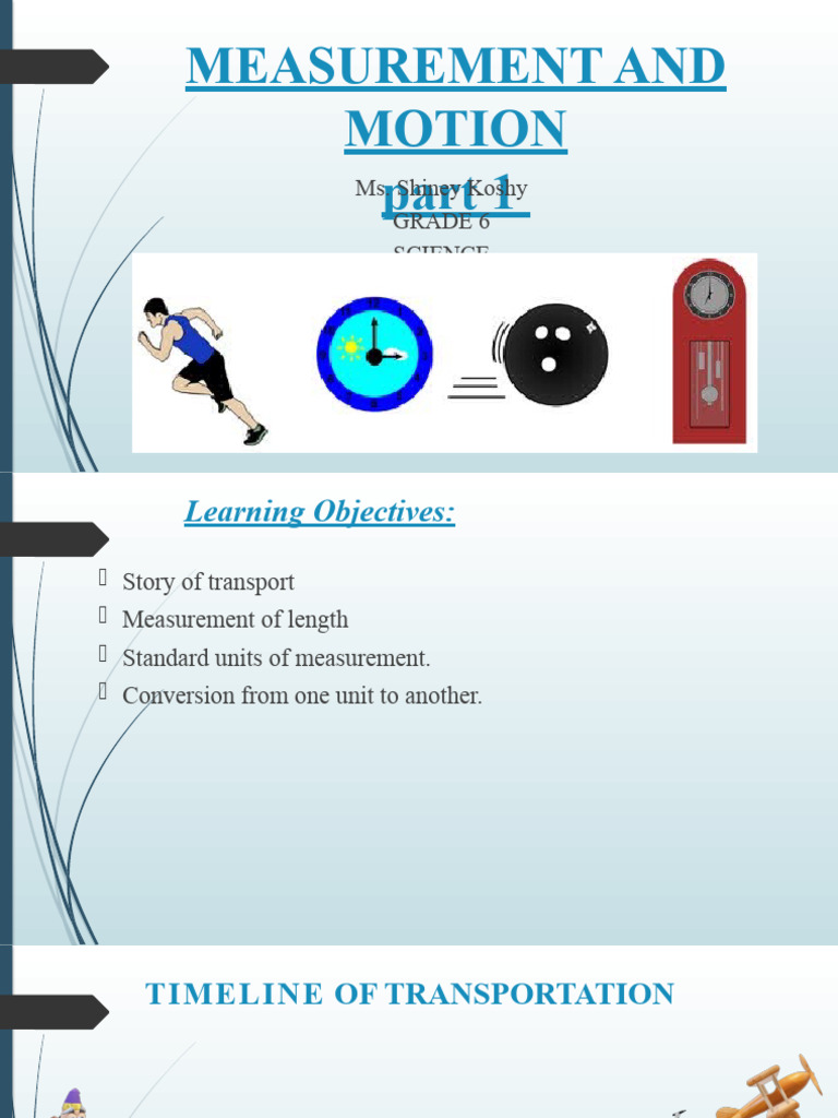 Measurement and Motion for Grade 6 | PDF | International System Of ...