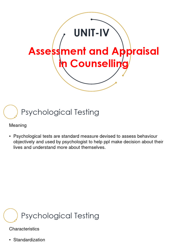 Unit IV | PDF | Psychological Testing | Psychology