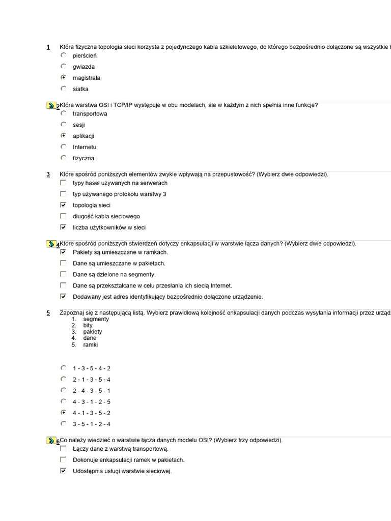 Cisco Ccna Moduł 2 Test Pdf