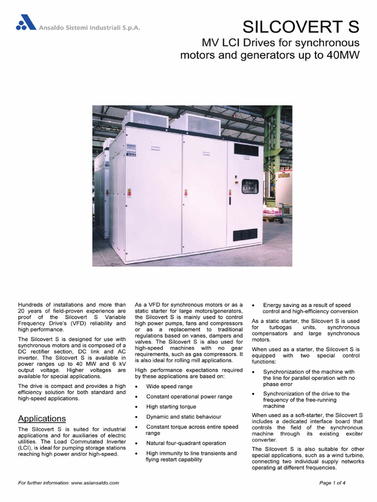 Silcovert S Variable Frequency Drive | PDF | Rectifier | Power Inverter