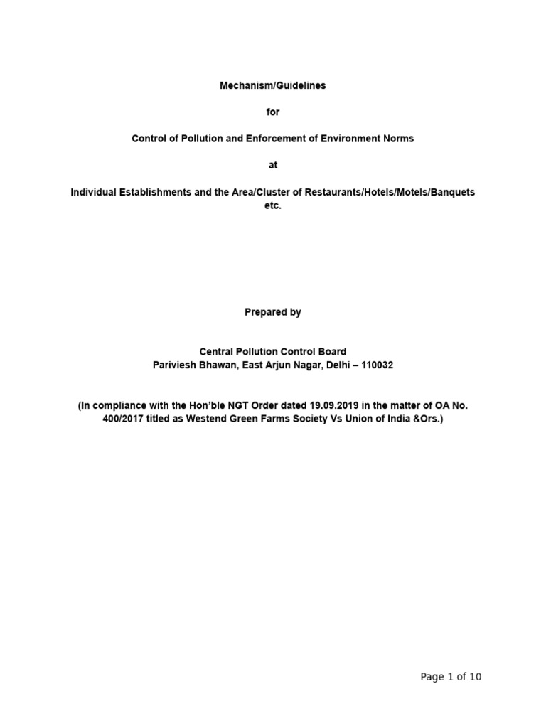 CPCB Notification | PDF | Sewage Treatment | Effluent CPCB Notification | PDF | Sewage Treatment | Effluent