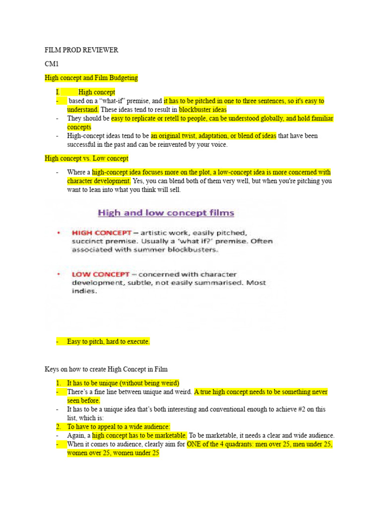 Film Prod Reviewer | PDF | Screenplay