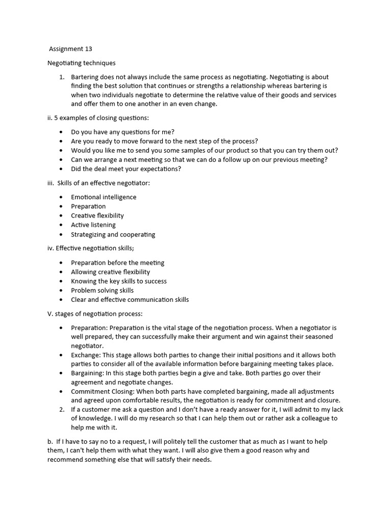 Document 90 | PDF | Negotiation | Bargaining