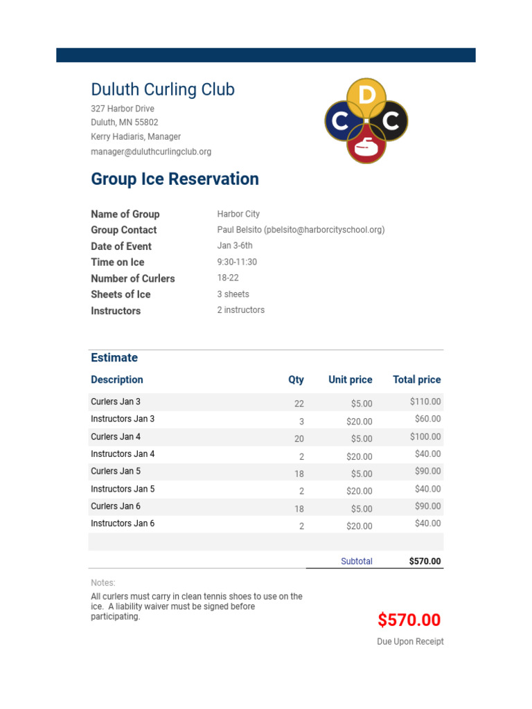 Group-Harbor City Jan3-6 - Invoice-2 | PDF