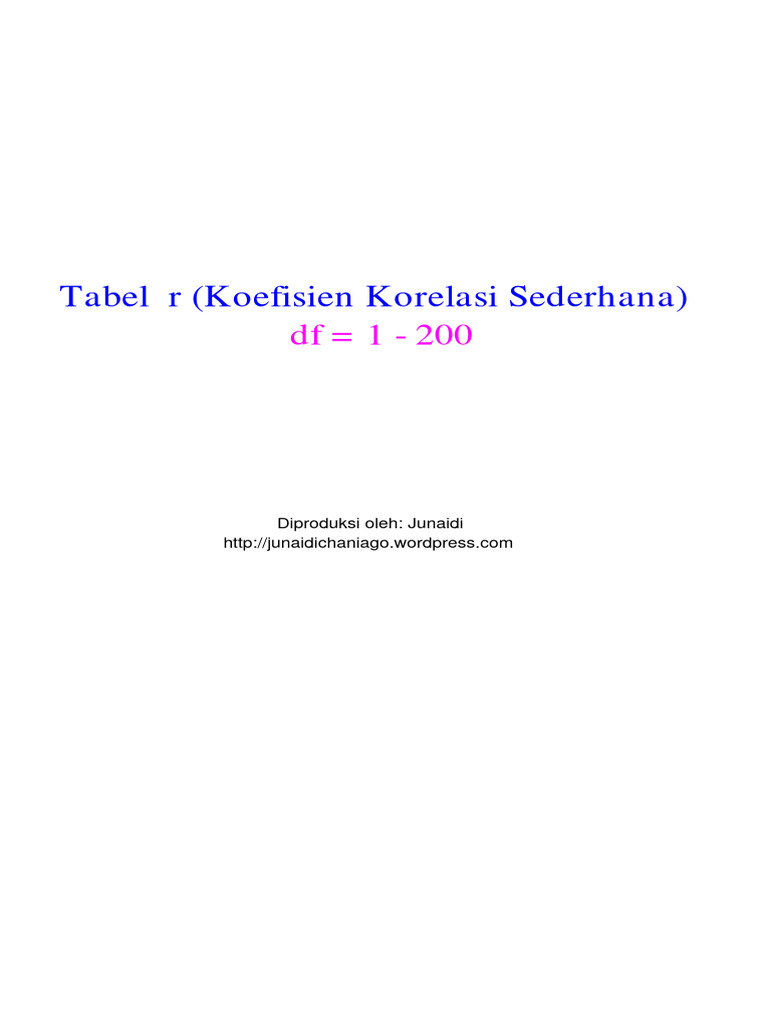 tabel_r | PDF